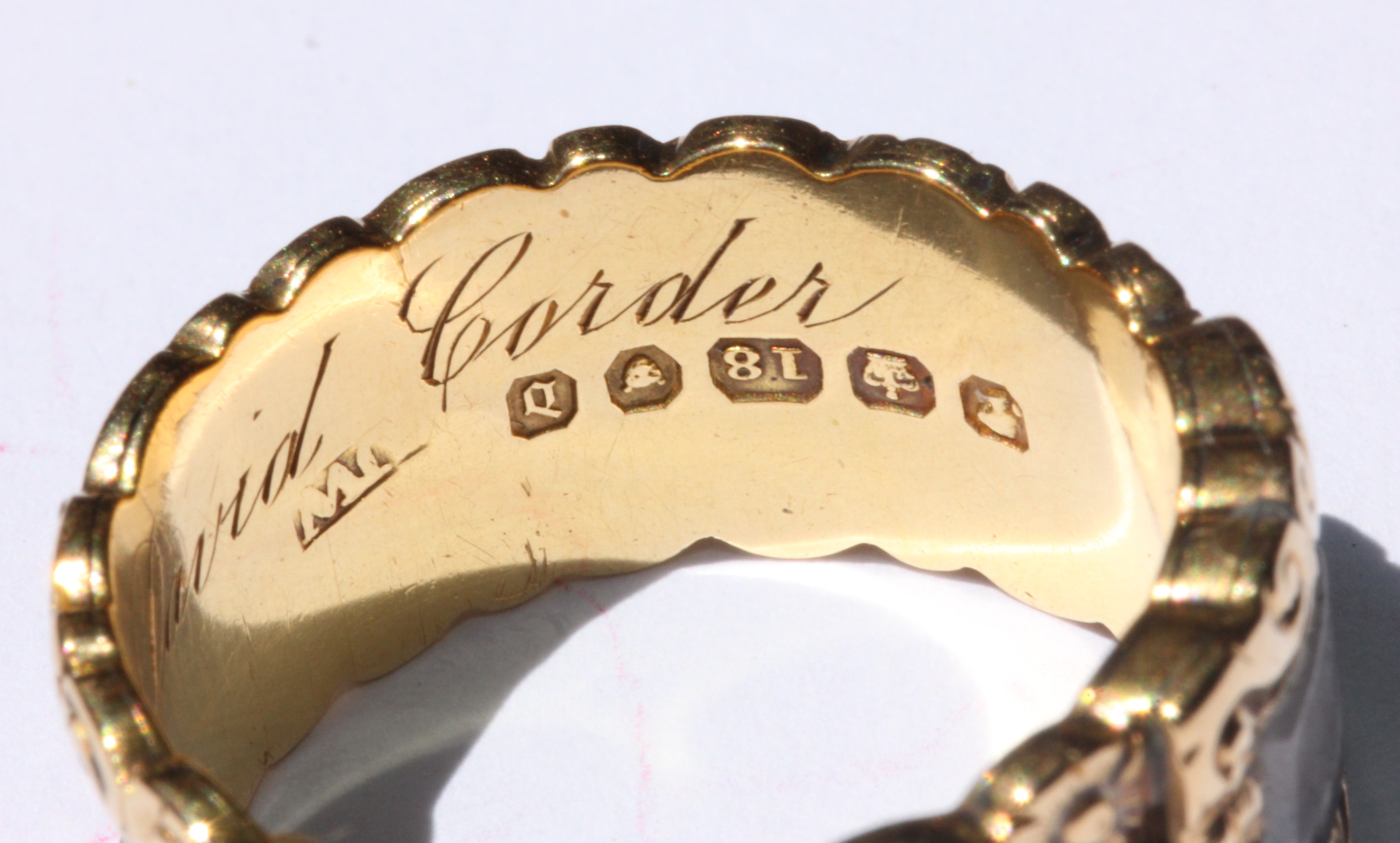 Hallmarks on antique jewellery – navette jewellery
