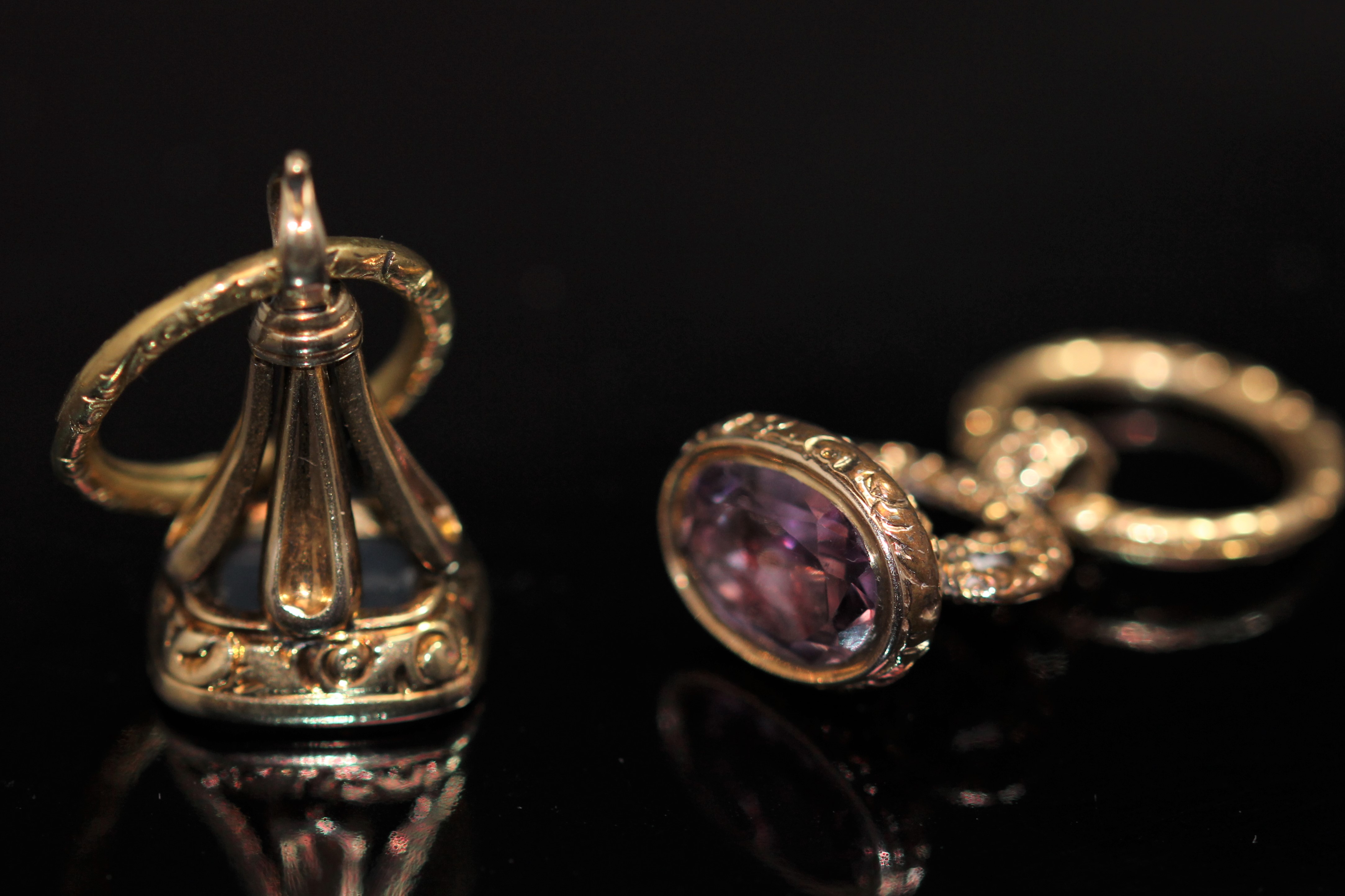 Georgian miniature fobs – navette jewellery