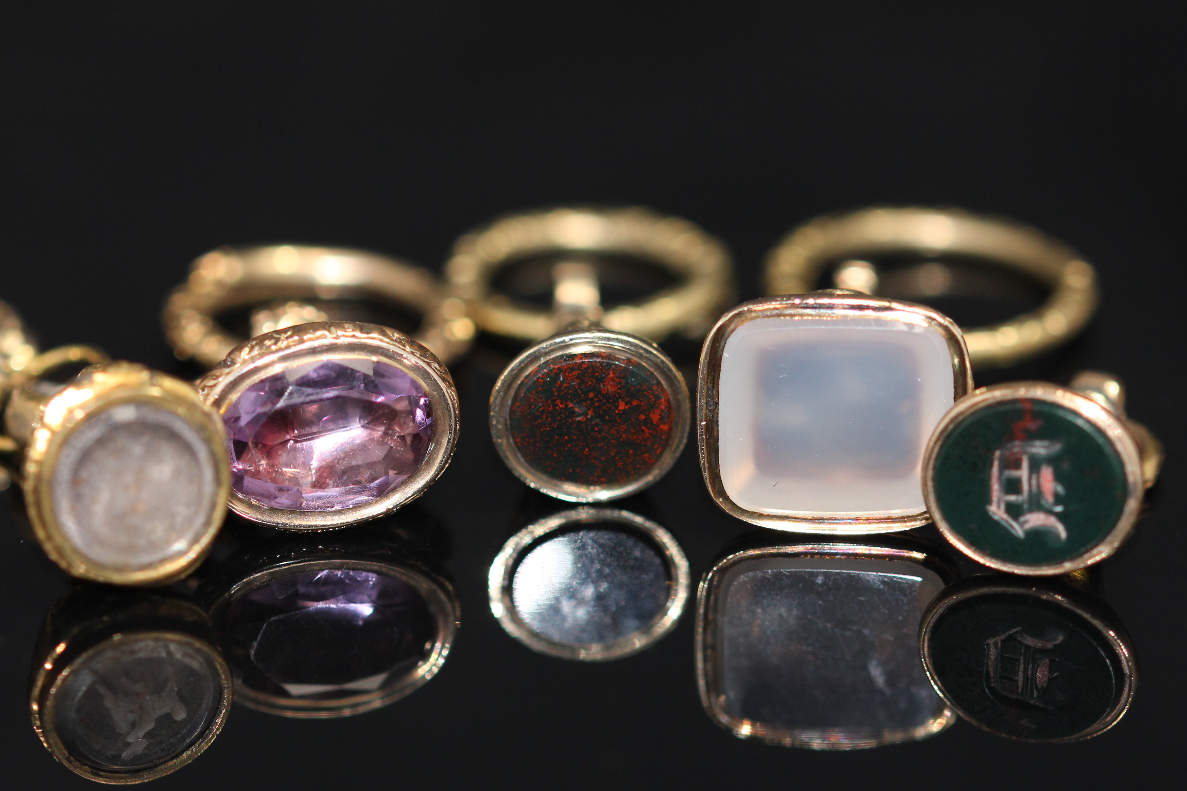 Georgian miniature fobs – navette jewellery