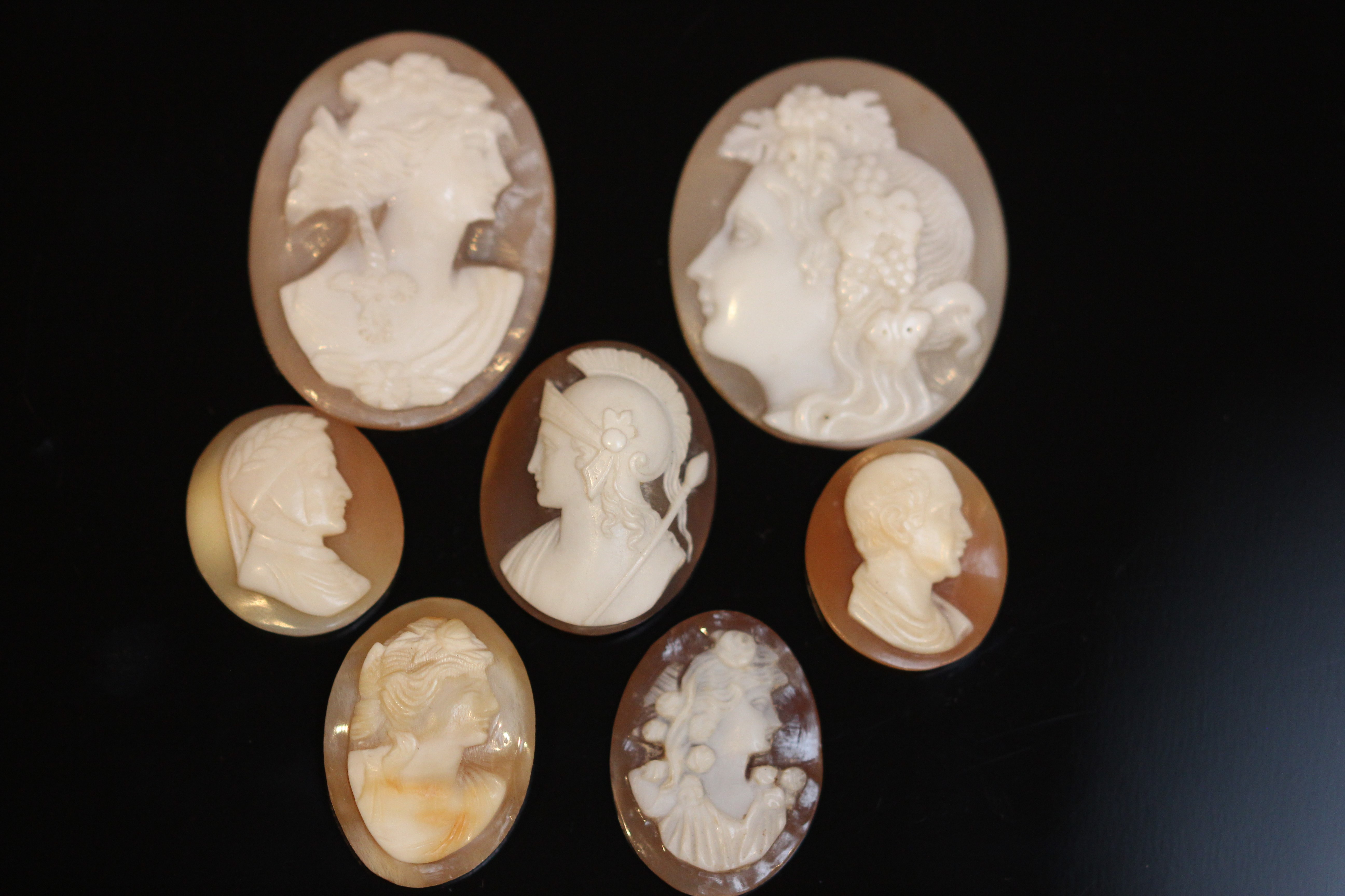 Cameos: Part II – shell – navette jewellery