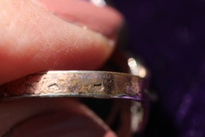 French silver hallmarks – navette jewellery