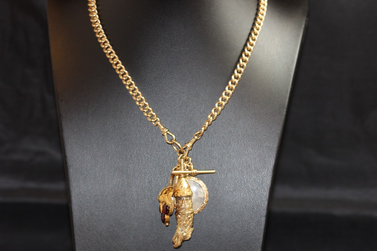 Chains, watches, fobs, seals and medals: Part 1 – navette jewellery