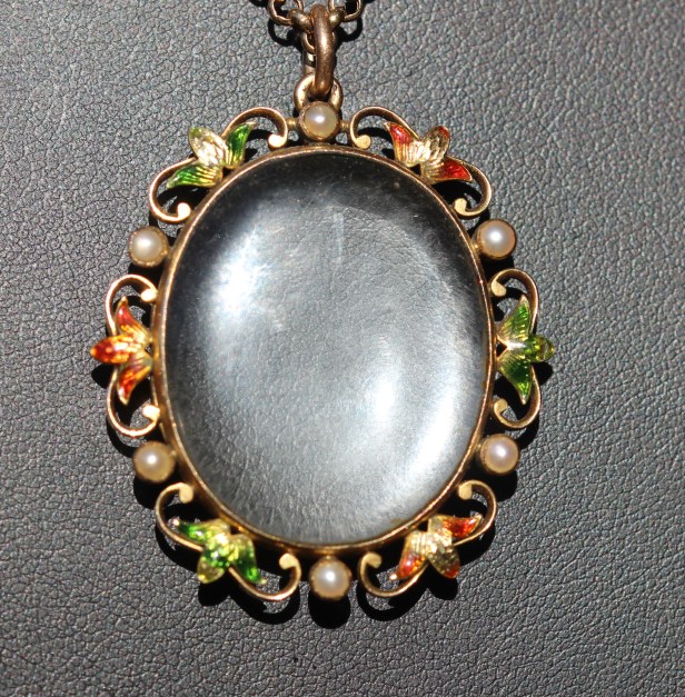 Antique Rock Crystal Lockets and Pendant – navette jewellery